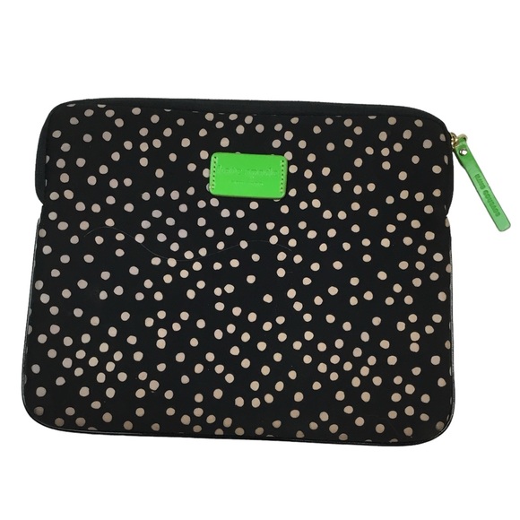 kate spade | Bags | Kate Spade Black White Polka Dot Tablet Ipad Case ...